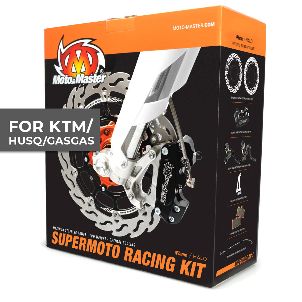 MotoMaster Supermoto Racing Kit 4-Kolben-Bremsanlage (Oversize 320mm ...